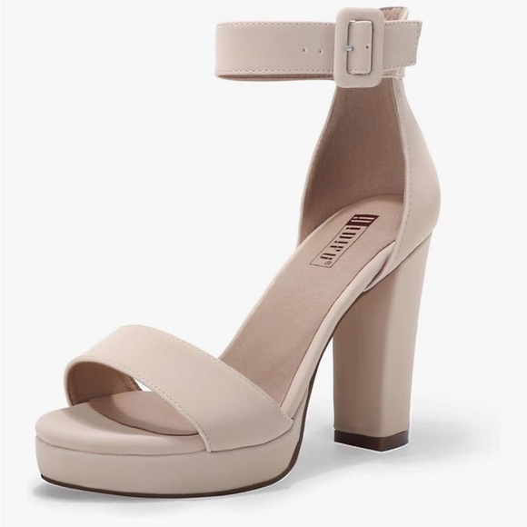 Sabina | Shoes | Sabina Cream Block Heel Sandals | Poshmark